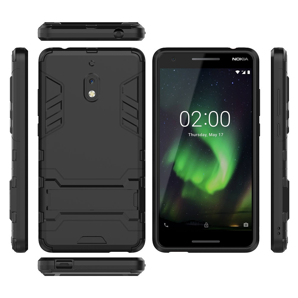 Slim Armour Tough Shockproof Case - Nokia 2.1 (Black)
